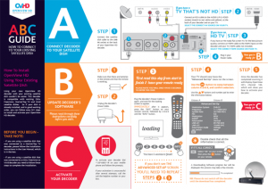 OpenView OVHD Decoder Guide - OVHD Installers
